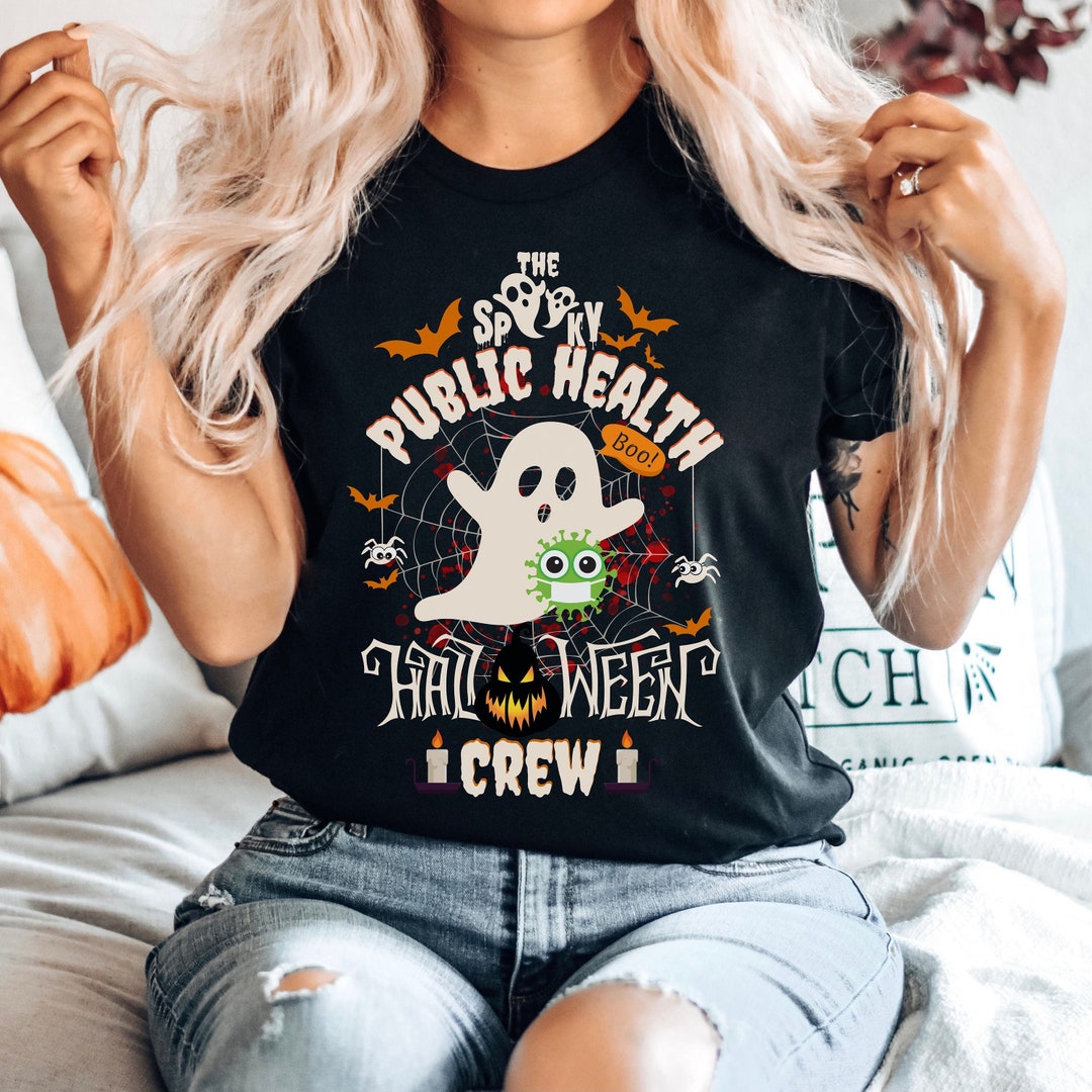 Spooky Public Health Halloween Crew Shirt, Infectious Disease Group ...