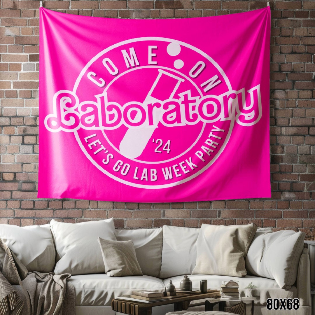 LAB WEEK 2024 Pink Party Wall Banner, Medical Lab Science Gift, Lab ...