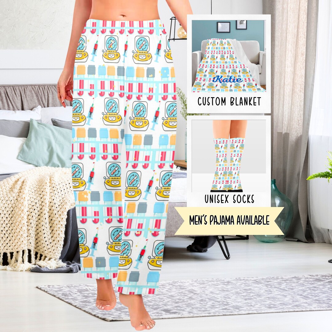 Phlebotomy Christmas Pajama Pants Gift, Phlebotomist Student Graduation ...