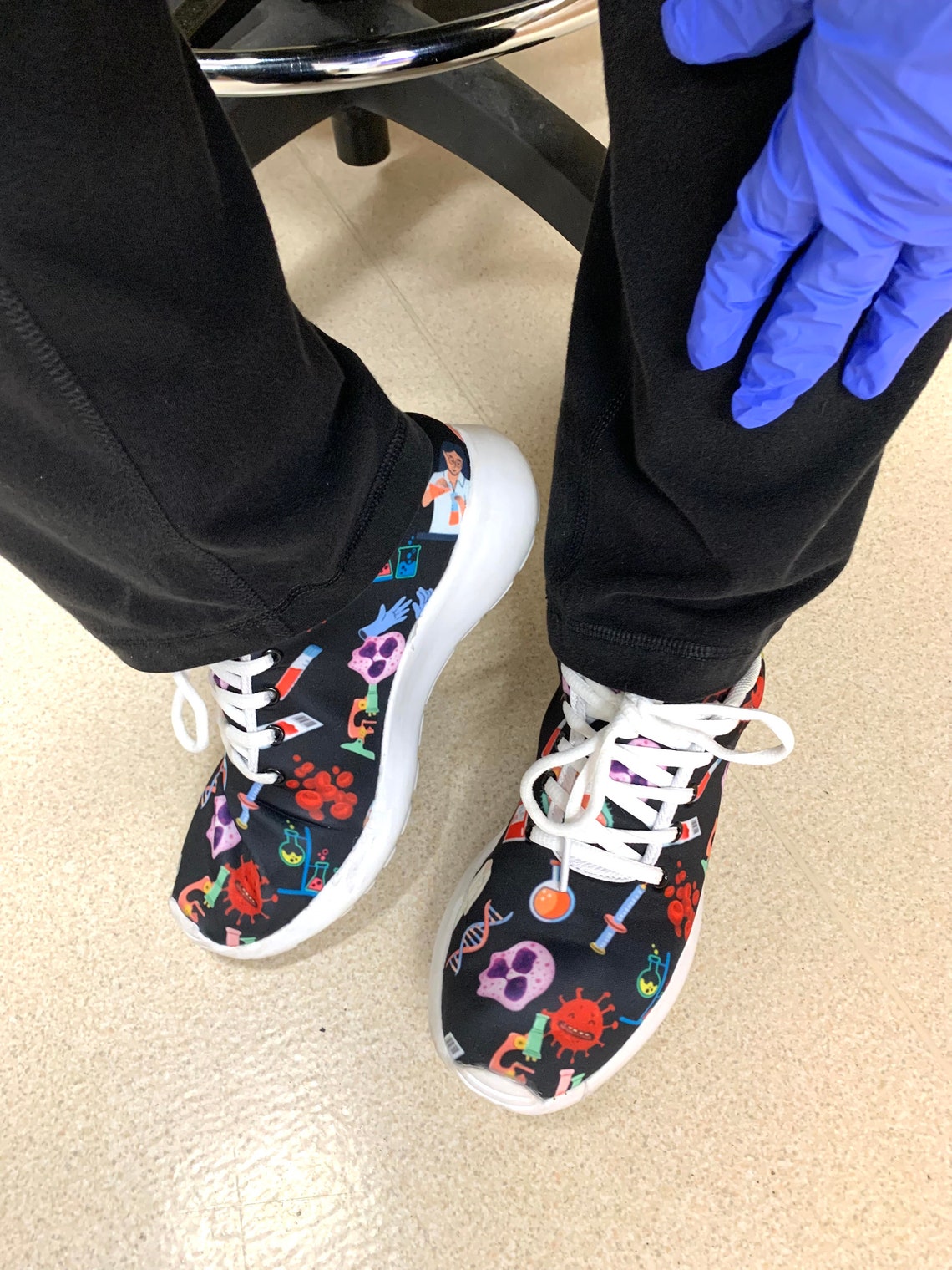 MEDICAL LAB SCIENCE Custom Sneakersfun Lab Scientist Shoes - Etsy