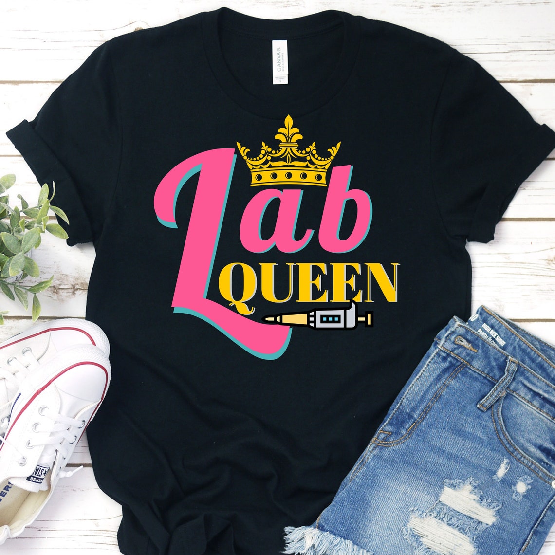 LAB QUEEN SHIRT Lab Tech ShirtScience Shirt Medical Lab | Etsy