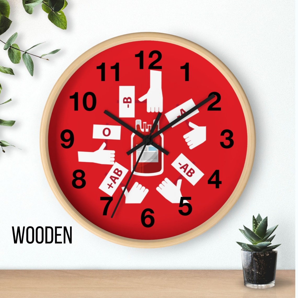 BLOOD BANK WALL Clock Blood Bank Gift Graduation Gift | Etsy