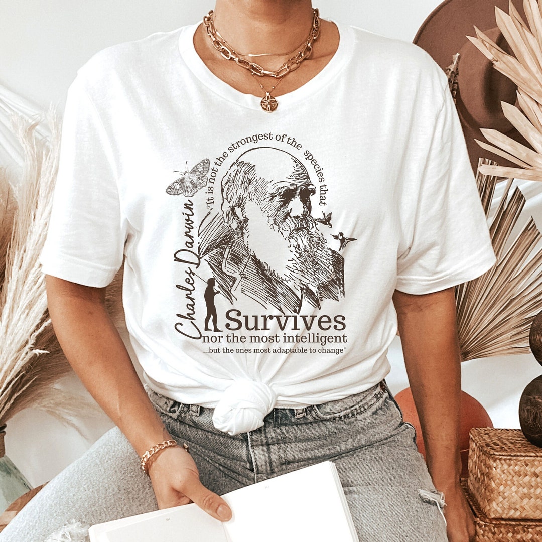 CHARLES DARWIN Shirt, Evolution Shirt, Science Teacher Shirt, Biology ...