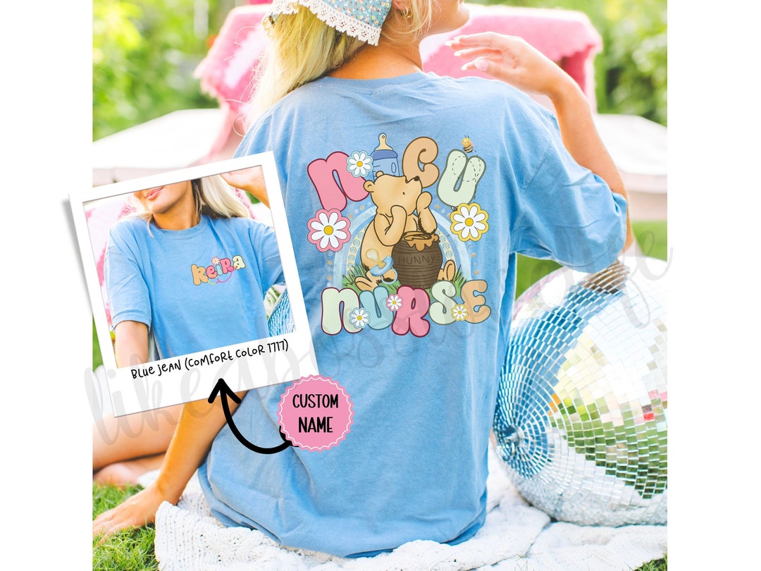 Personalized NICU Nurse Bear Spring Flower Shirt, Nurse Week ...