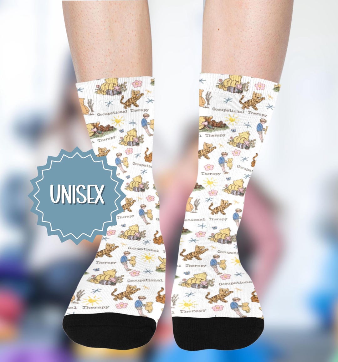 CLASSIC Pooh OT Socks, Occupational Therapy Graduation Gift, OT ...