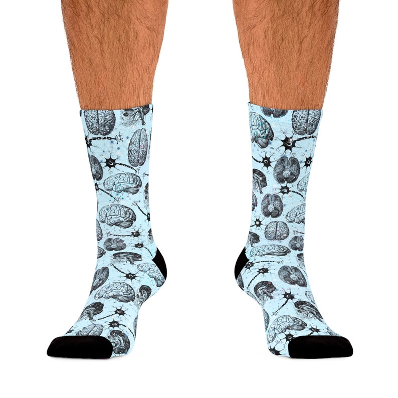 Vintage Brain Socks, Neurology Doctor Gift, Neuroscience Nursing ...