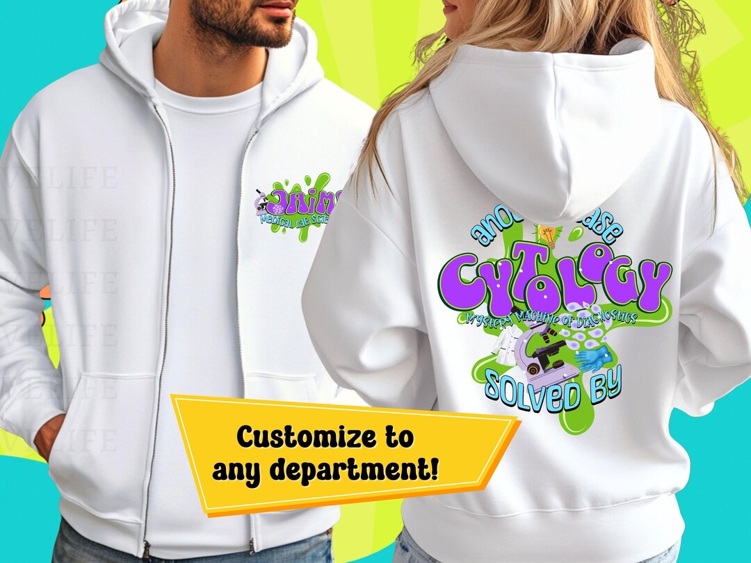 LAB WEEK 2025 Personalized Zip Hoodie, Medical Lab Science, Lab Tech ...