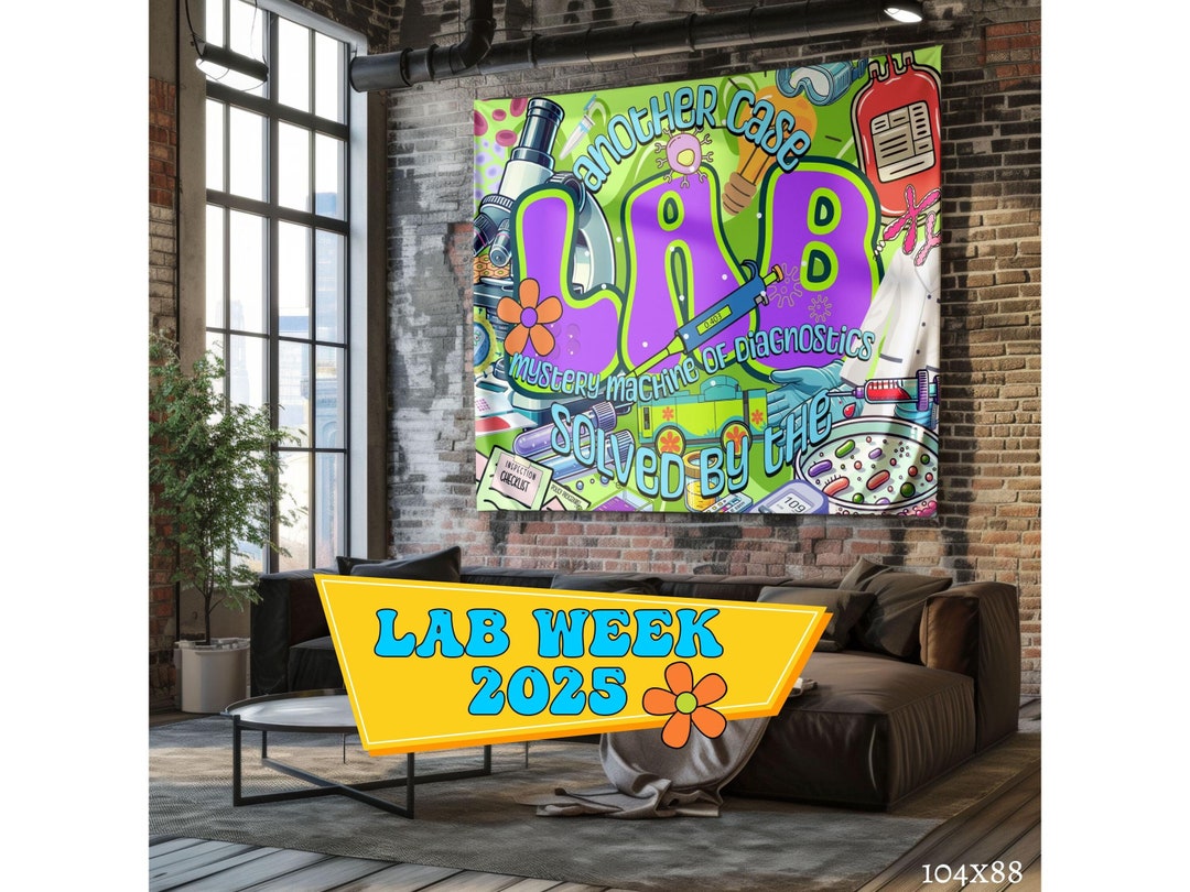 Lab Week 2025 Party Banner, Laboratory Banner, Medical Lab Science Gift ...