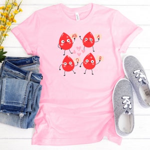 BLOOD TYPE SHIRT, Valentine Shirt, Blood Donor Shirt, Medical Lab ...