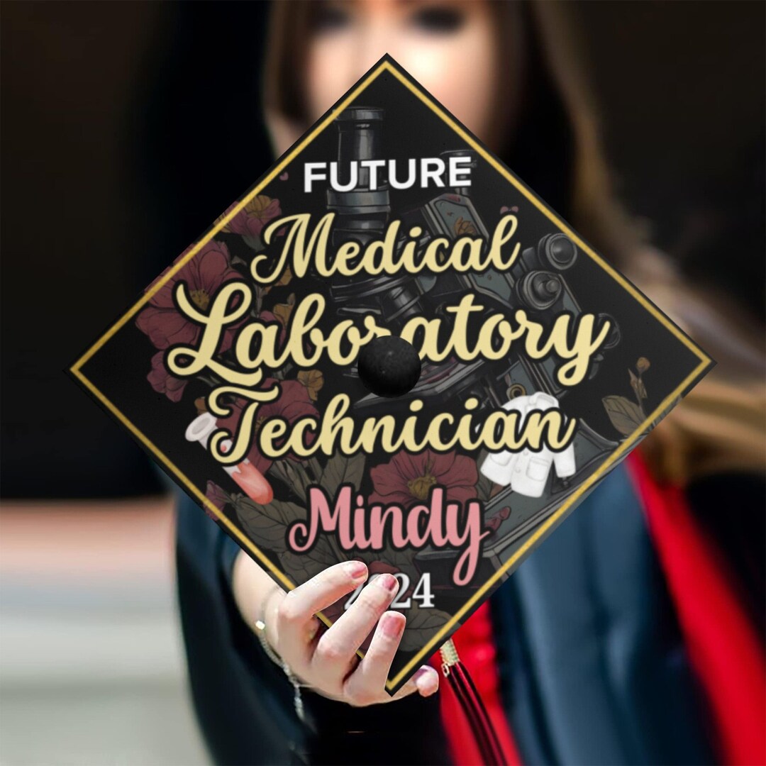 Personalized Graduation Cap Topper, Medical Lab Science Cap, Lab ...