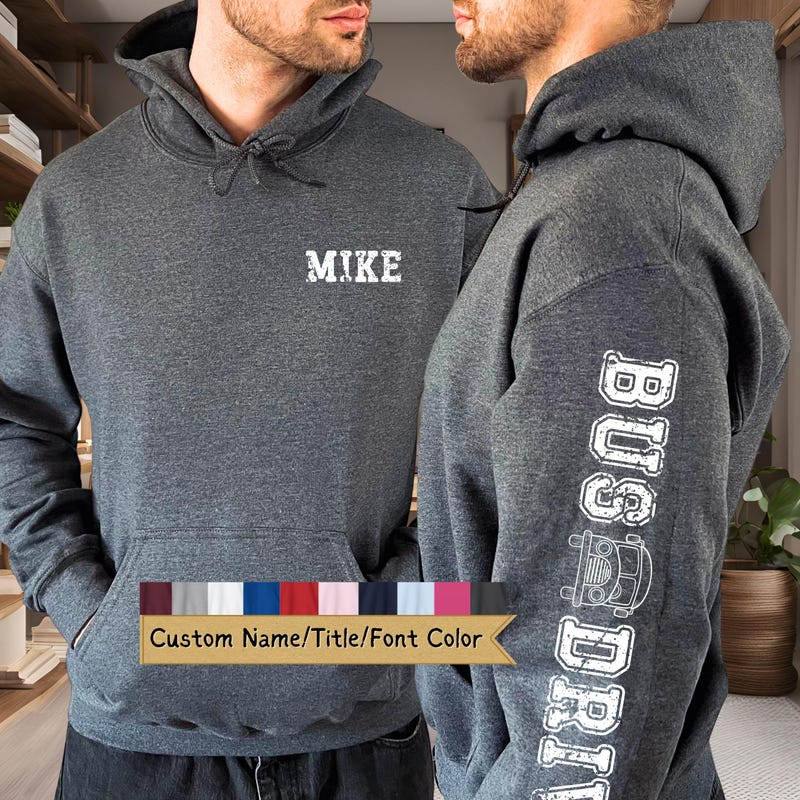 Custom Bus Driver Hoodie - Etsy