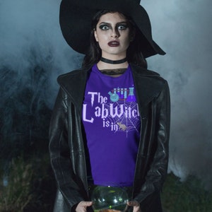THE LAB WITCH Halloween Tshirt, Fun Lab Tech Shirt, Phlebotomist Shirt ...