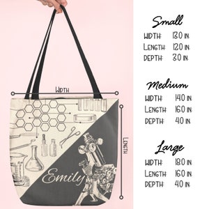 Custom Blood Type Tote Bag, Medical Lab Science Gift, Fun Lab Week Gift ...