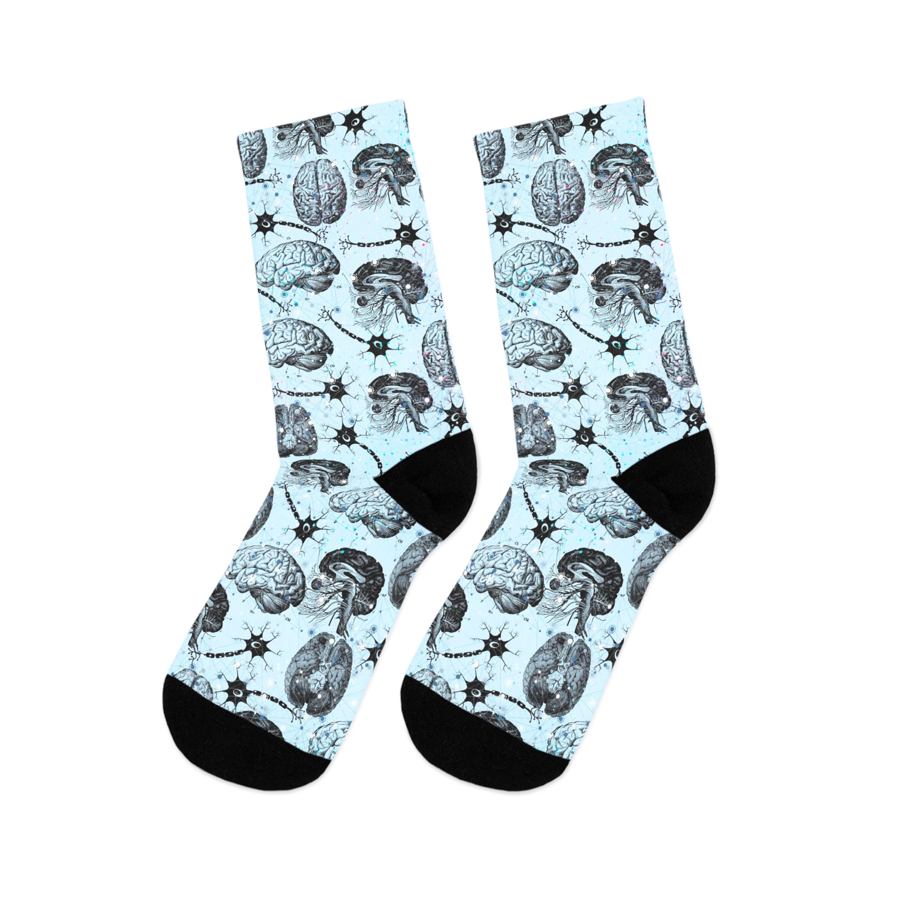 Vintage Brain Socks, Neurology Doctor Gift, Neuroscience Nursing ...