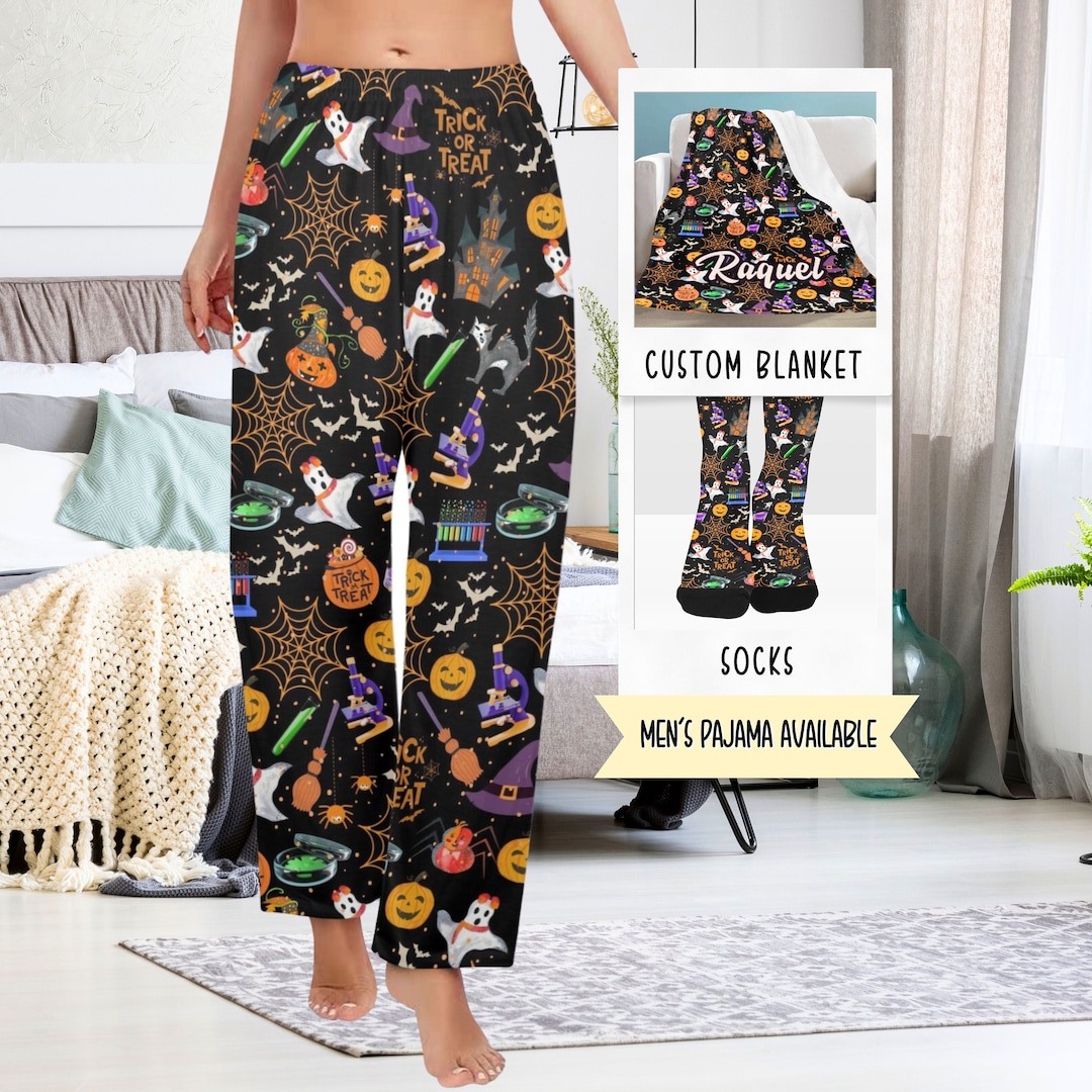 Laboratory Halloween Pajama Pants, Pathology Spooky Season Gift ...
