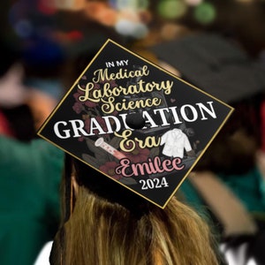 Personalized Graduation Laboratory Cap Topper, Medical Lab Science Cap ...