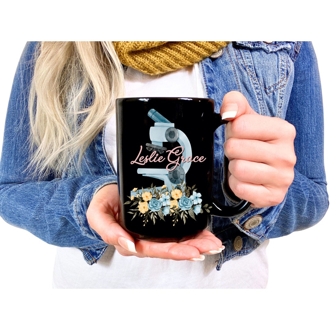 Microscope Coffee Mug, Laboratory Gift, Scientist Mug, Lab Tech, Phd ...