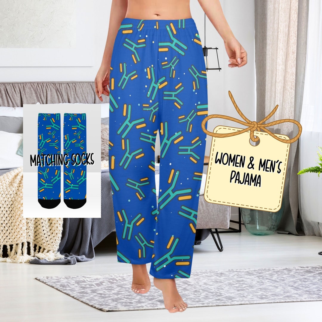Antibody Pajama Pants, Laboratory Scientist Graduation Gift, PHD ...