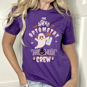 Spooky Optometry Halloween Crew Shirt, Group Halloween Shirt ...