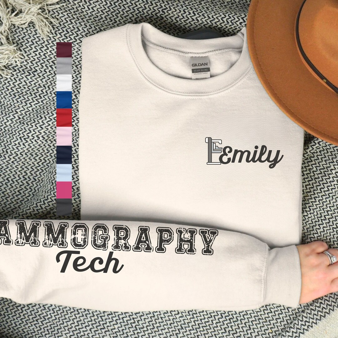 Personalized Mammography Sweater Hoodie, Mammo Tech Graduation Gift ...