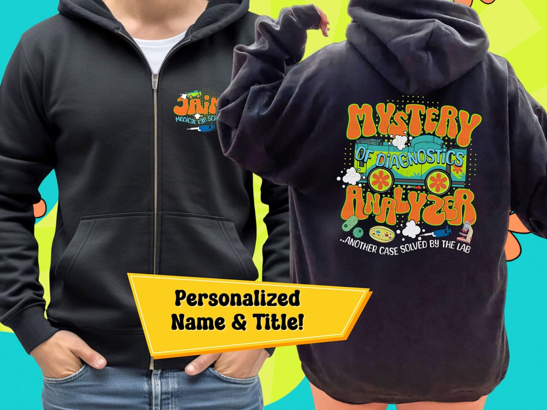 Mystery Analyzer LAB WEEK 2025 Personalized Zip Hoodie, Medical Lab ...