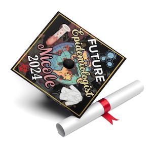 Personalized Graduation Cap Topper for Epidemiologist, Public Health ...