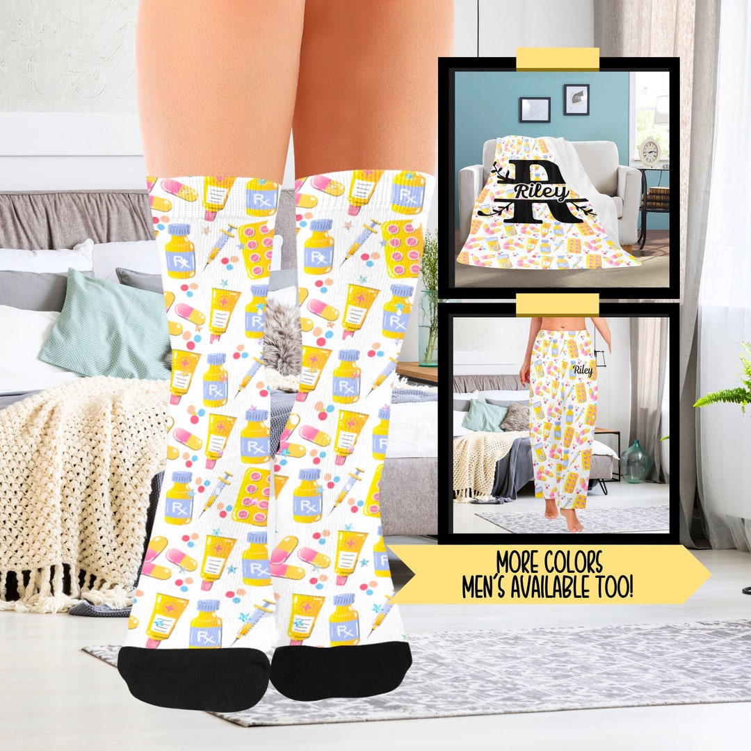 Pharmacy Socks, Pharmacy Tech Graduation Gift, Pharmacist Socks ...