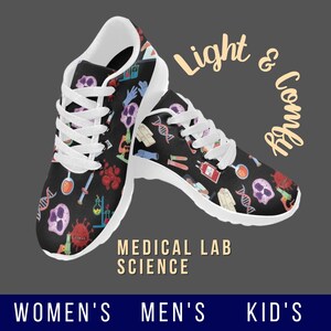 MEDICAL LAB SCIENCE Custom Sneakers,fun Lab Scientist Shoes, Med Tech ...