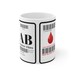 BLOOD TYPE MUG, Lab Science Mug, Lab Tech Gift, Blood Bank Gift ...