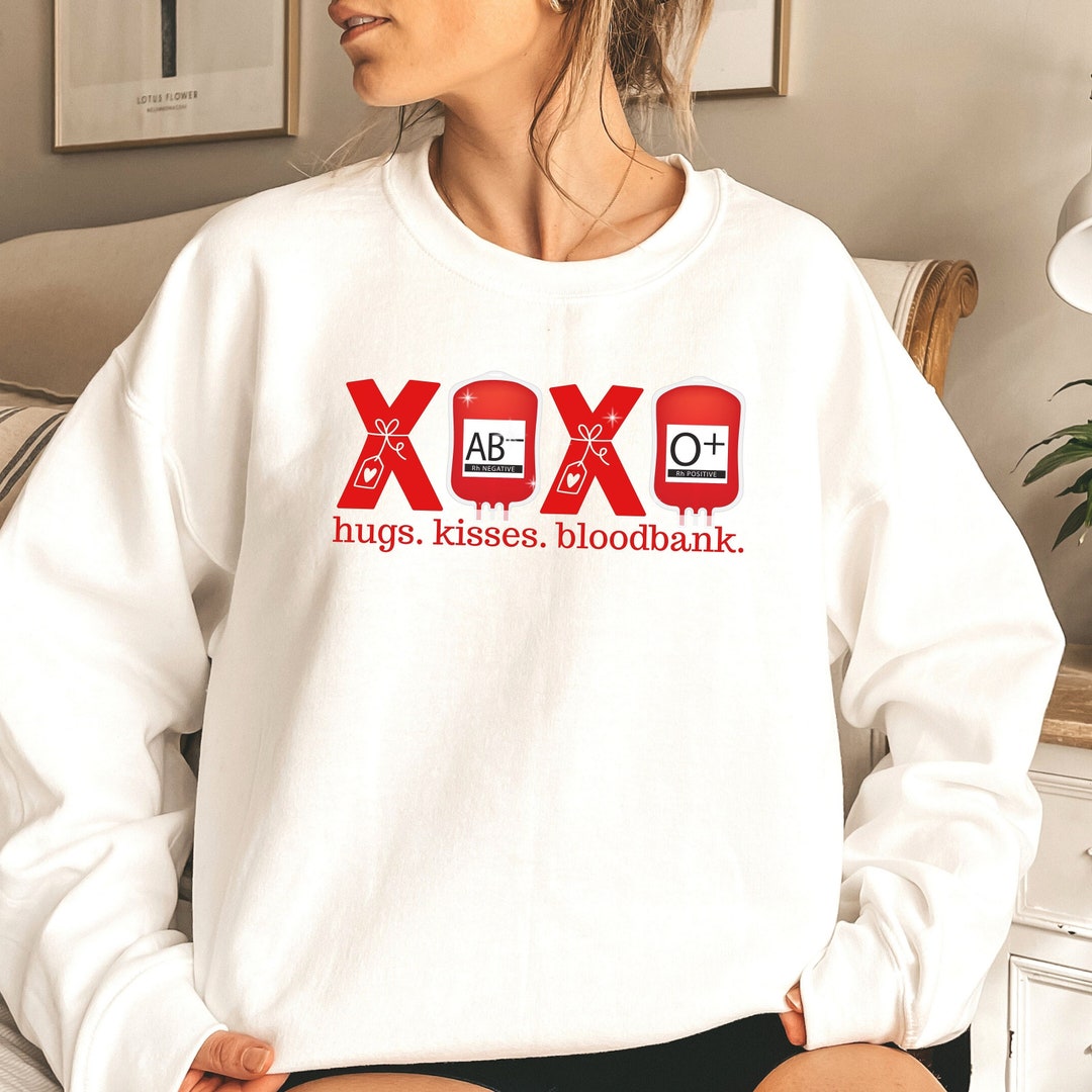 Blood Bank Valentine Sweatshirt, Laboratory Sweatshirt, Medical Lab ...