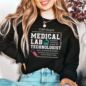 Medical Lab Technologist Sweatshirt, Lab Week Gift, Lab Tech Sweater ...