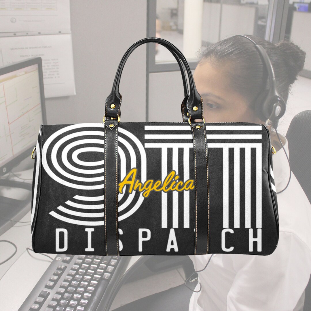 Personalized 911 Dispatcher Work Bag, Emergency Monogram Travel Bag ...