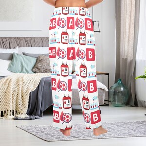 Blood Bank Pajama Pants, Medical Lab Science Graduation Gift, Lab Tech ...