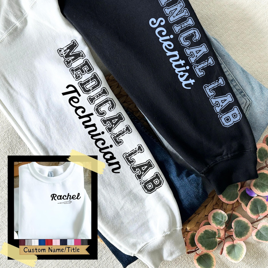 Personalized Medical Lab Science Sweatshirt Hoodie, Lab Week Gift ...
