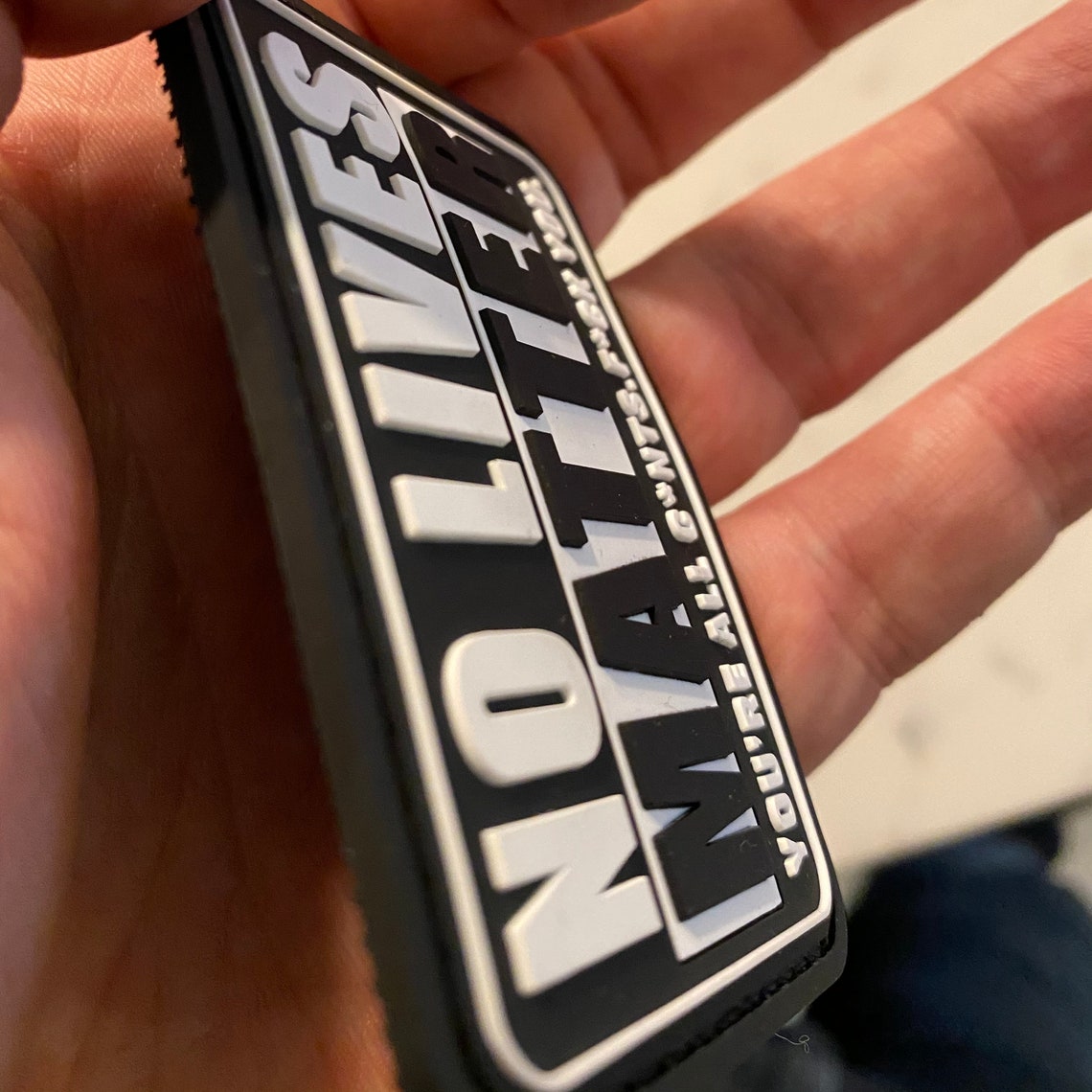 No Lives Matter Offensive Patch | Hook & Loop 2x3 Patch | NLM BLM Funny ...