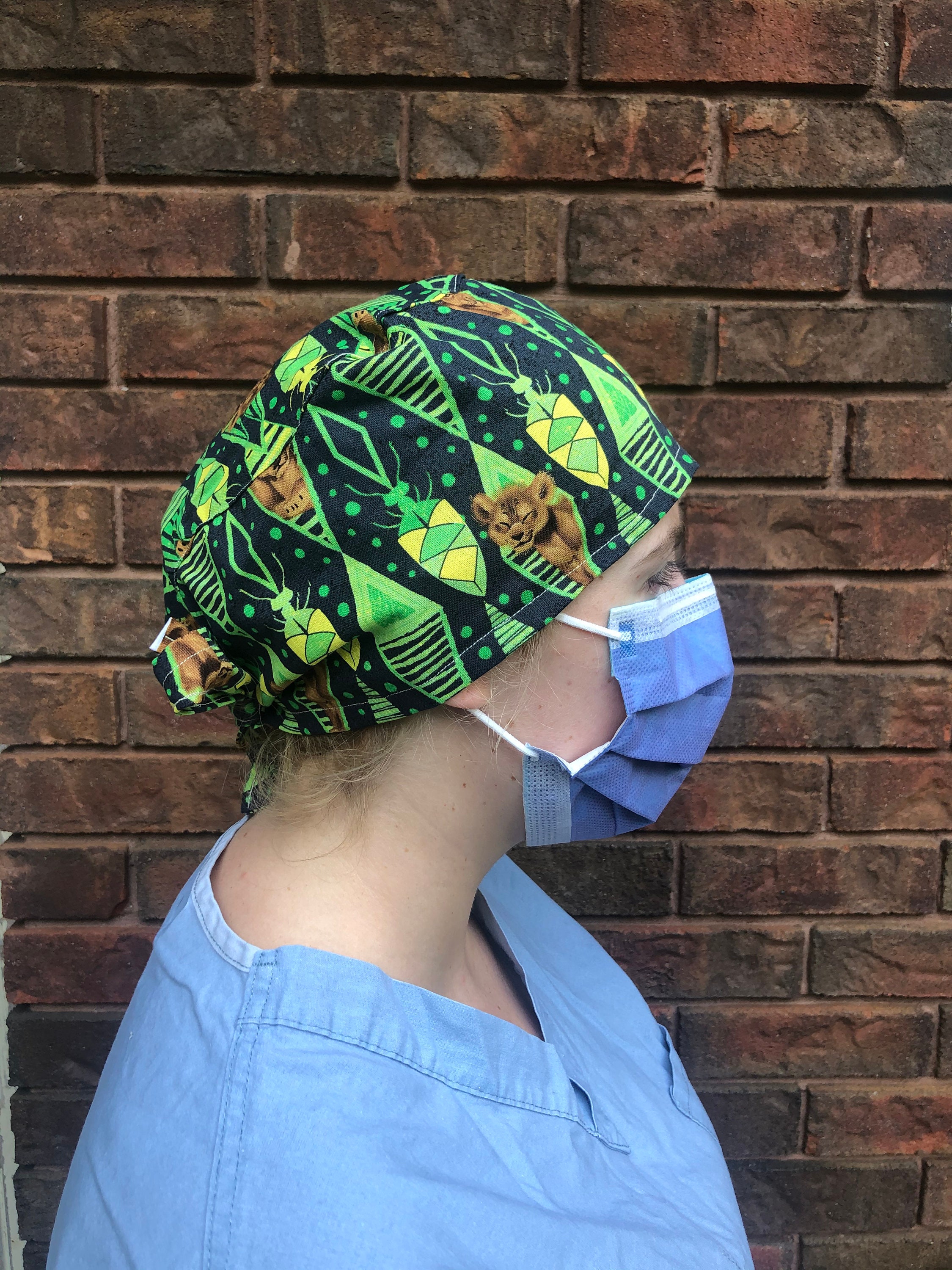 Surgical Scrub Cap Lion King Simba, Scrub Cap, Paramedic Cap, Doctor ...