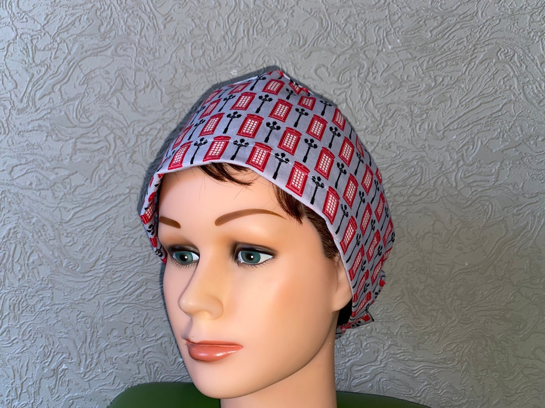 Surgical Scrub Cap, London Telephone Scrub Cap, Doctor Cap, Nurse Cap ...