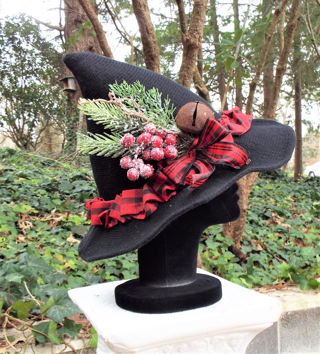 The bell Witch Yule Hat / Holiday Decor/witch Gifts/wedding Witch/yule ...