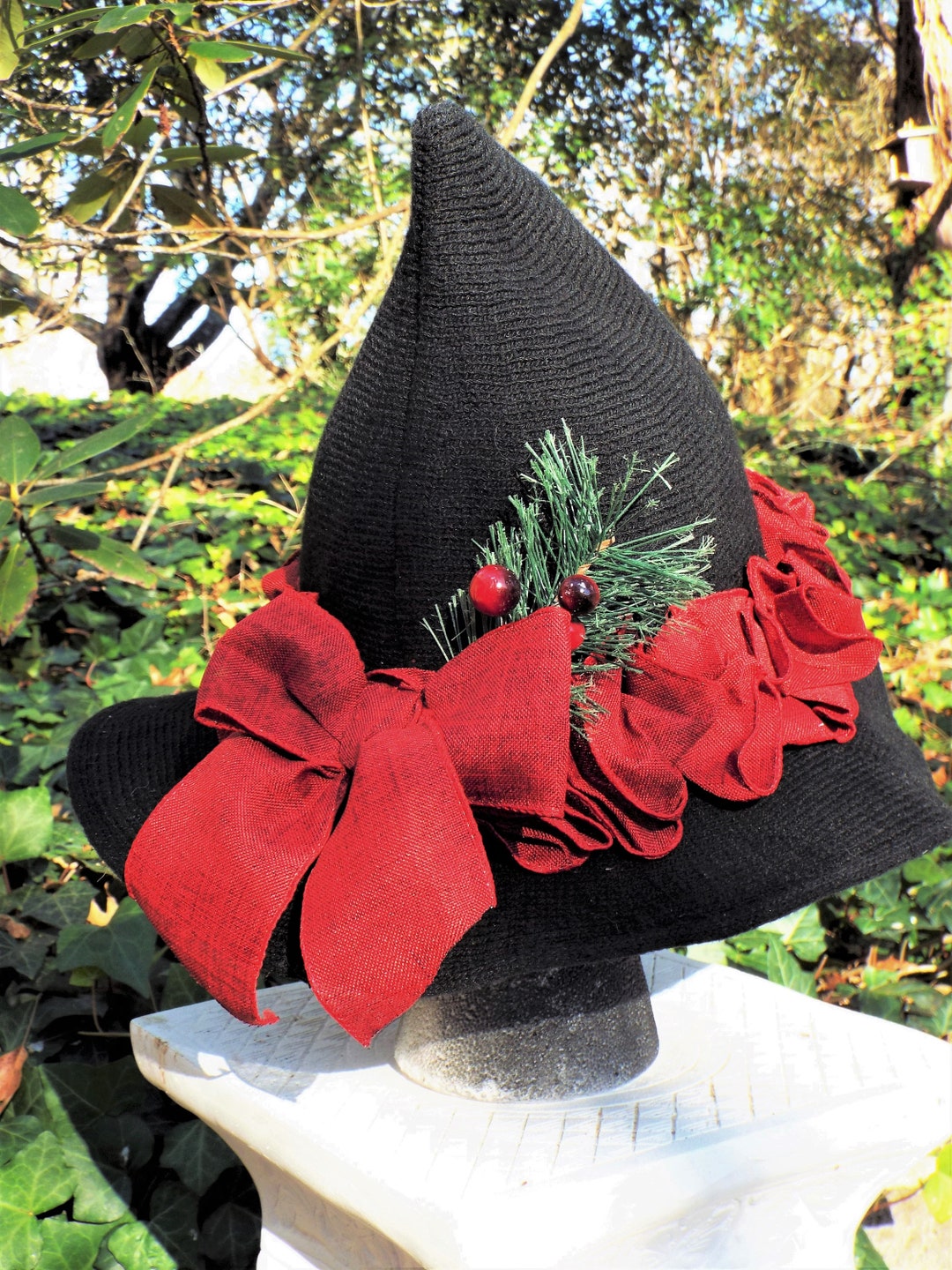 The elegant Yule Witches Hat/yule Decor/wearable - Etsy