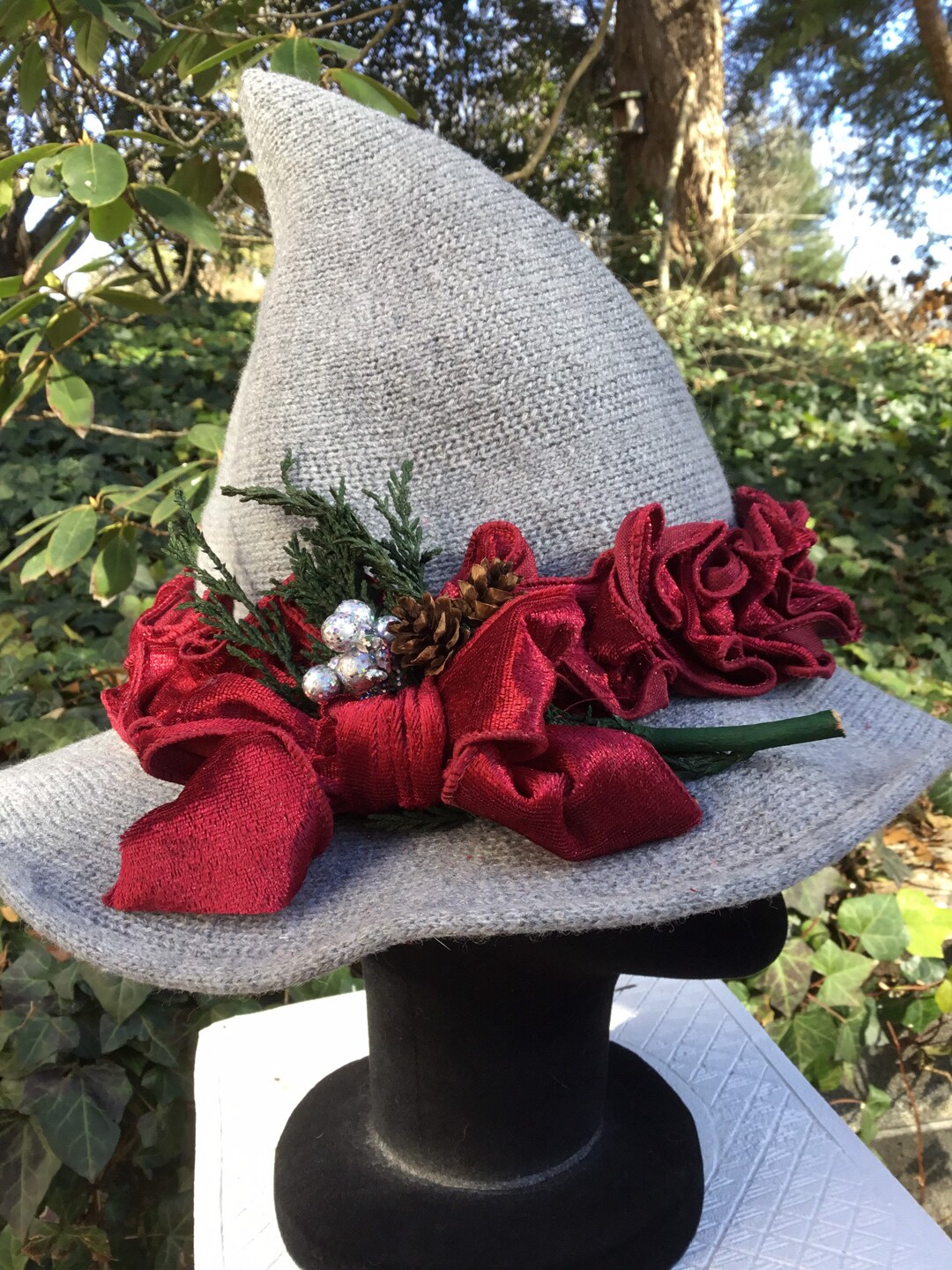 The velvet Yule Witch Hat/witch Gifts/witchy Gifts/yule Celebration ...