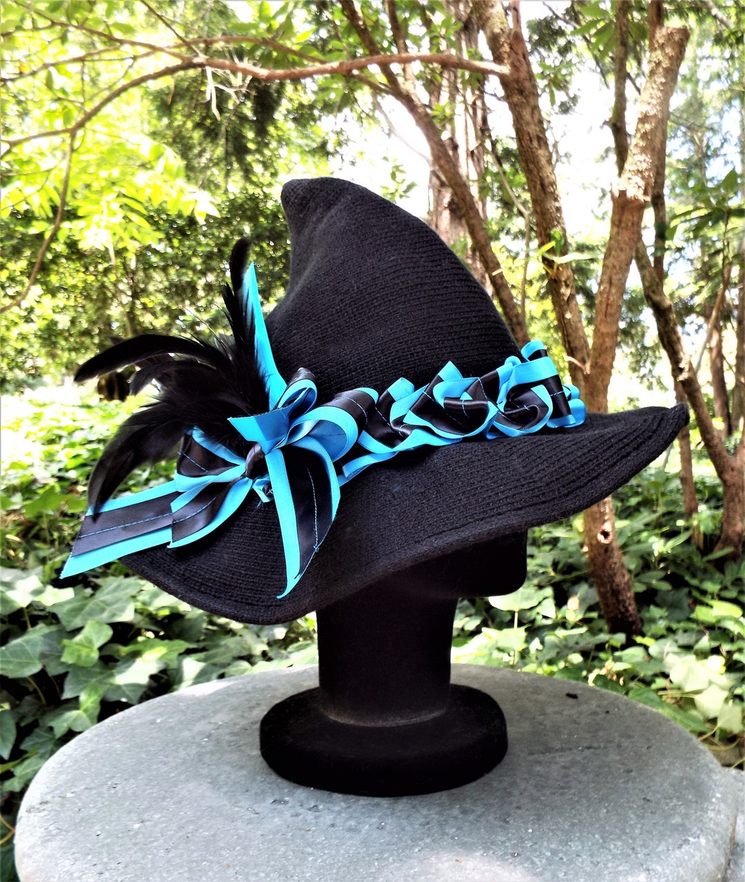 The midnight of Spring Witches Hat/witch Decor/ Gothic Decor/halloween ...