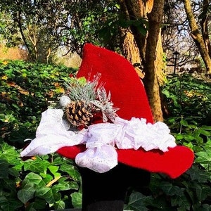 The yule and Snow Witches Hat/yule Witch Hats/yule Holiday Gifts/witch ...