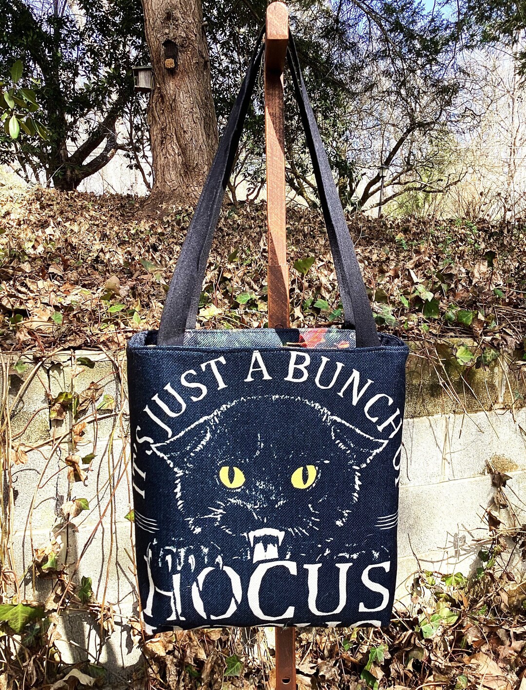 Hocus Pocus Black Cat Purse/tote/halloween Tote/halloween Purse/travel ...