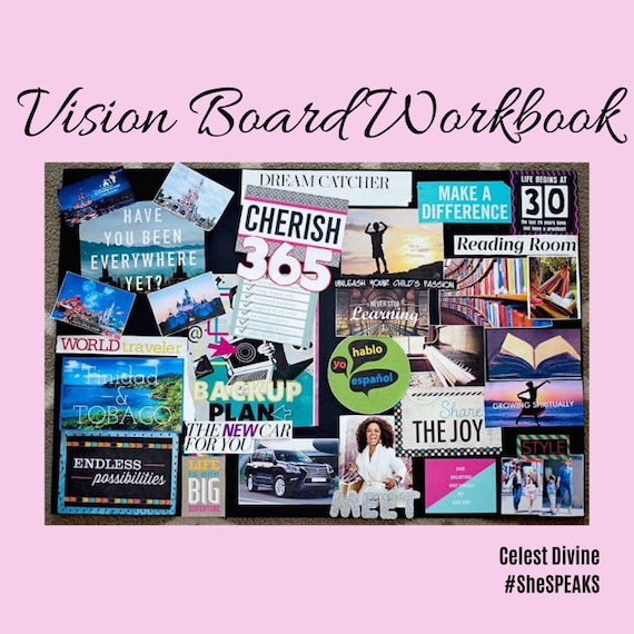 Vision Board Workbook - Etsy
