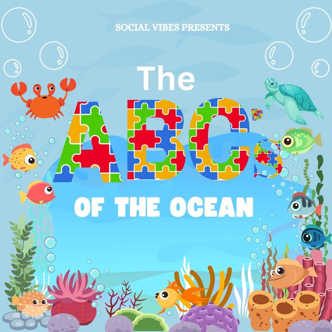 Printable Cards, the Abc's of the Ocean - Etsy Canada