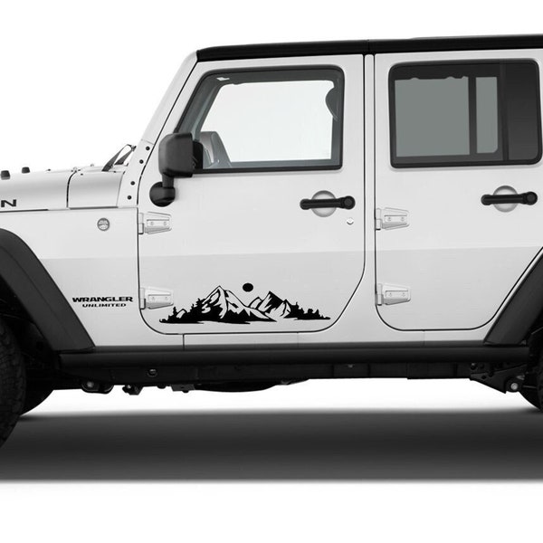 Jeep Mountain Decal - Etsy