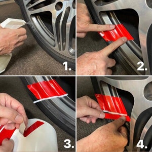 Reflective Wheel Hash Mark Decals | for Dodge Charger | 6 Highly ...