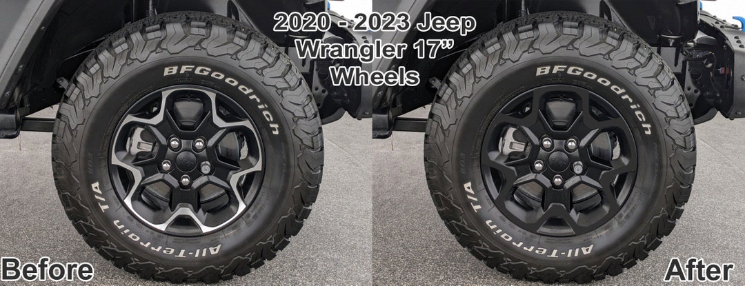 Vinyl Wheel Overlays for 2020-2023 Jeep Wrangler 4XE - 17" Wheels | 8 ...