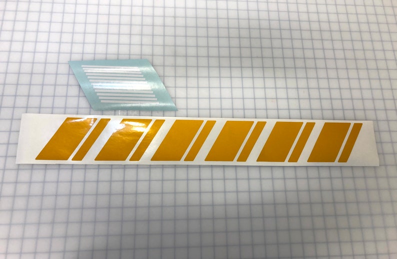 Reflective Wheel Hash Mark Decals | for Dodge Charger | 6 Highly ...