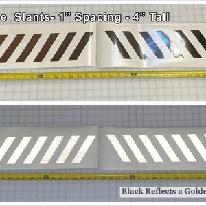 Reflective Shadow Chevron Panel | 1 Inch or 2 Inch Pieces | White ...